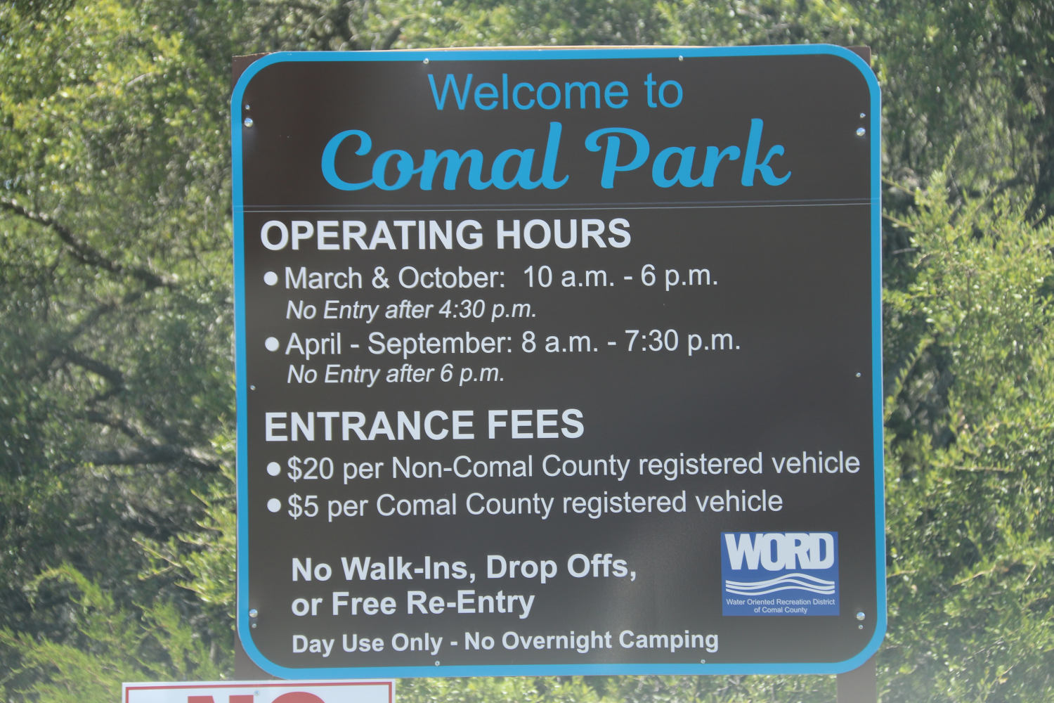 Comal Park – Canyon Lake, Texas